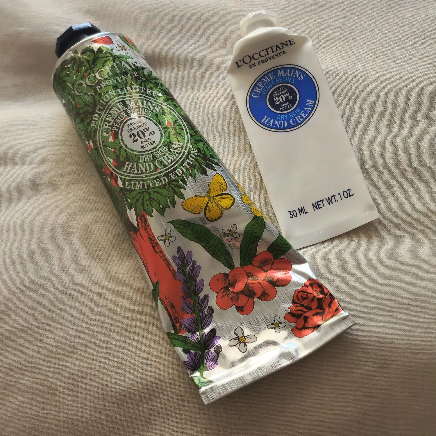 Frudia My Orchard Hand Cream Banana VS L'Occitane Shea Butter Hand