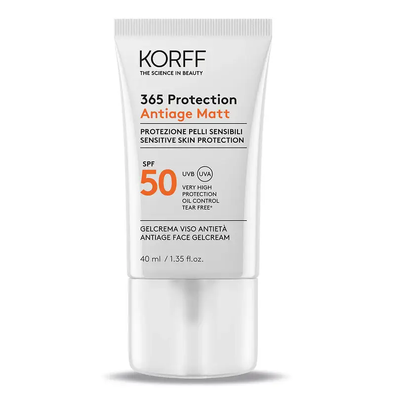 Korff 365 Protection Antiage Matt Face Gelcream SPF 50 (Ingredients