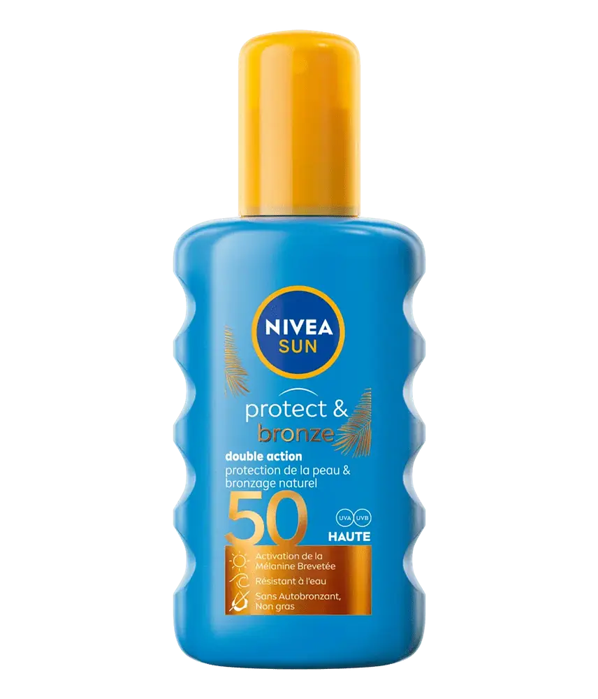 Nivea Protect & Bronze Double Action Tan Activator Sun Spray SPF 50
