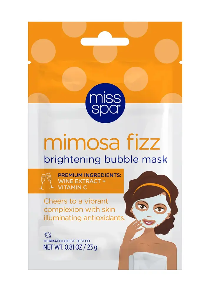 Miss Spa Mimosa Fizz Brightening Bubble Mask (Ingredients Explained)