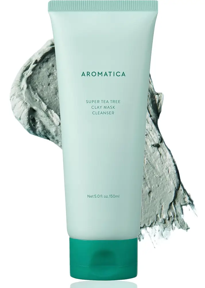 Aromatica Super Tea Tree Clay Mask Cleanser (Ingredients Explained)