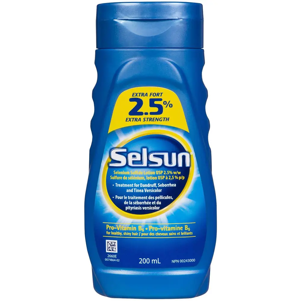 Selsun Blue Extra Strength Selenium Sulfide Lotion 2.5% (Ingredients