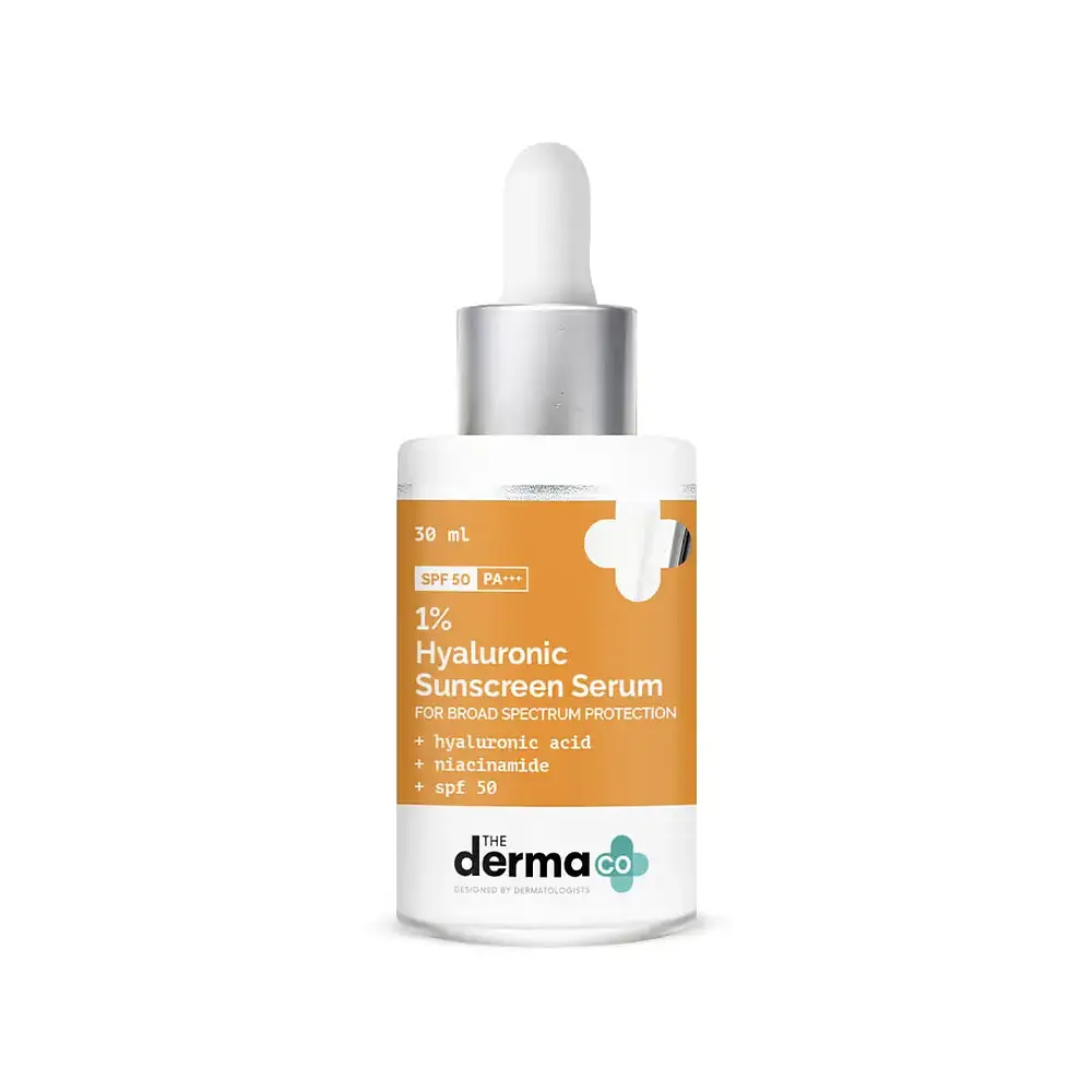 The Derma Co 1% Hyaluronic Sunscreen Serum SPF 50 (Ingredients