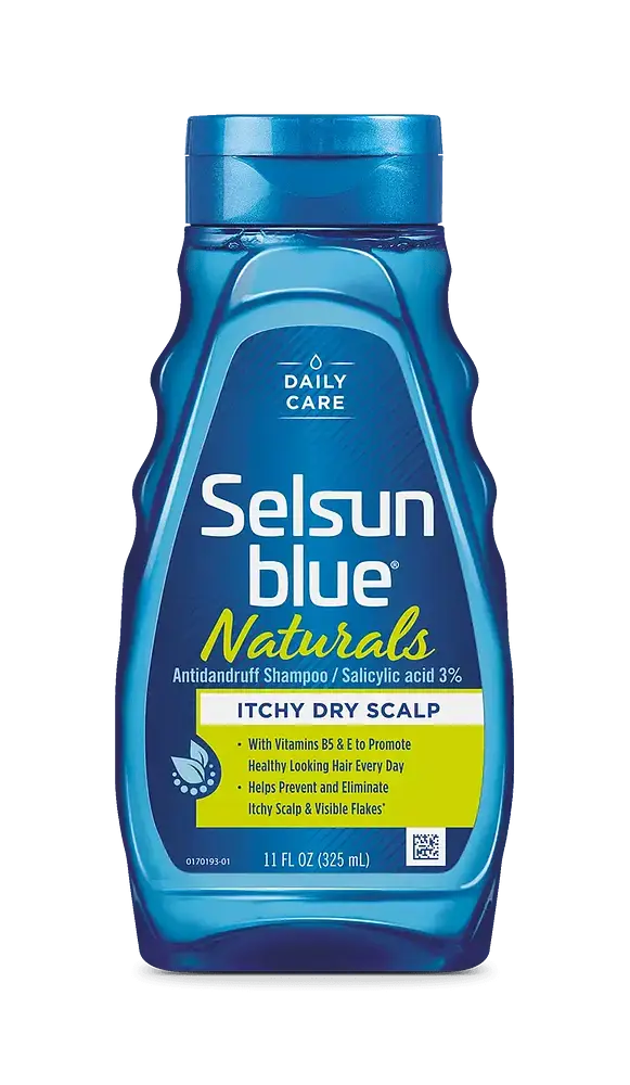 Selsun Blue Naturals Itchy Dry Scalp Antidandruff Shampoo (Ingredients