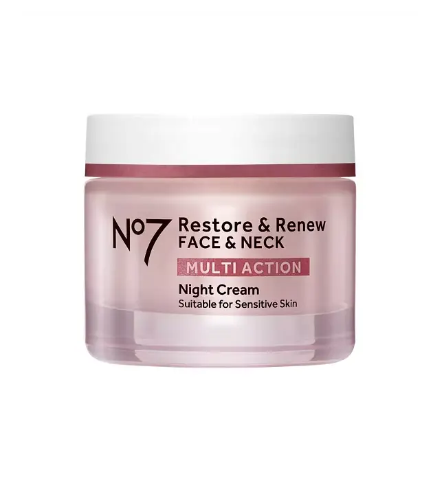 No7 Restore & Renew Face & Neck Multi Action Night Cream Enhanced