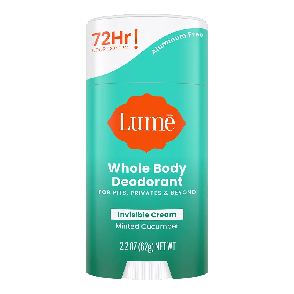 Lume Whole Body Deodorant Invisible Cream Stick - Minted Cucumber