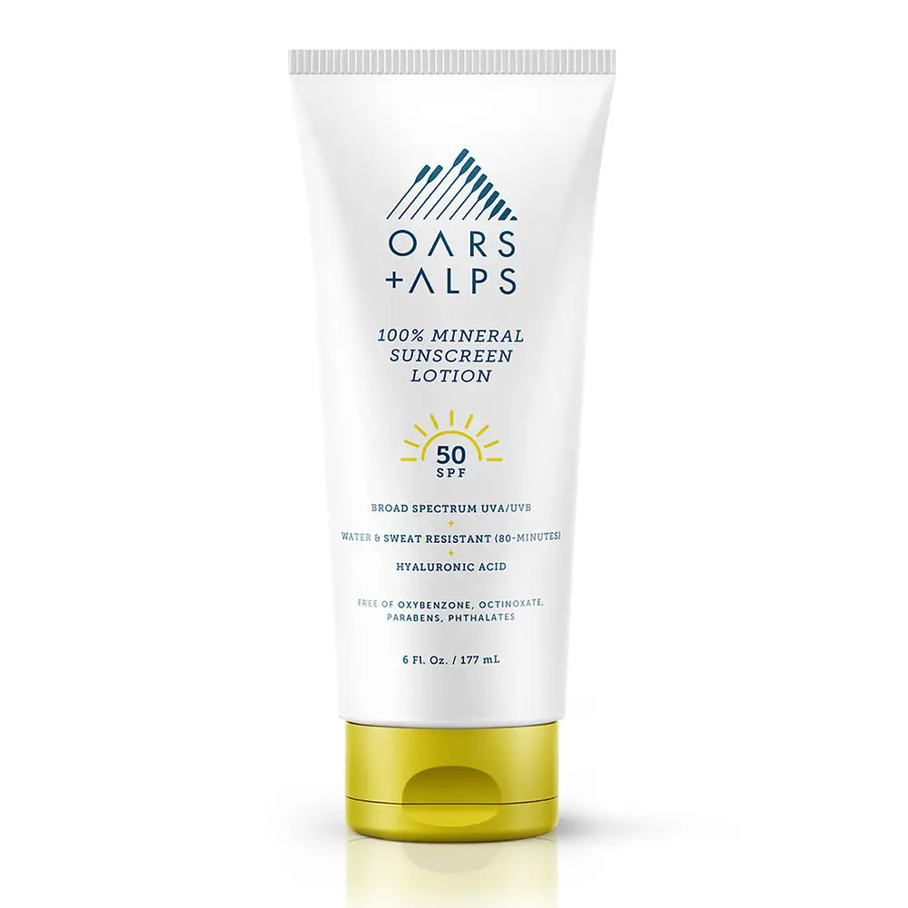 Oars + Alps 100% Mineral Sunscreen Lotion SPF 50 (Ingredients