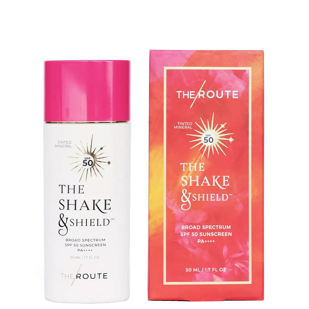 The Route Beauty Shake & Shield SPF 50 (Ingredients Explained)
