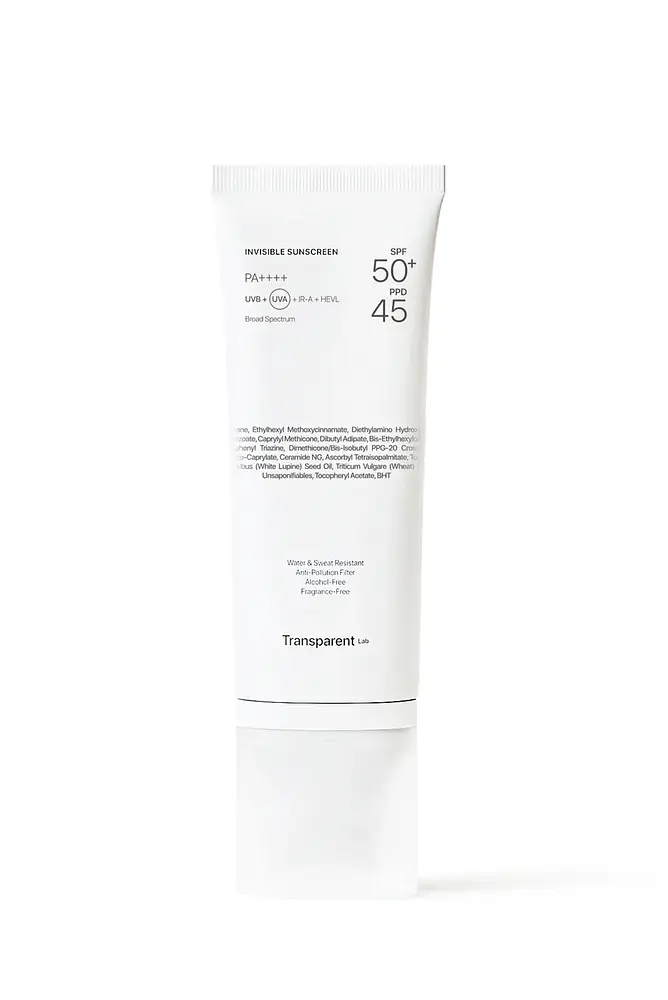 Transparent Lab Invisible Sunscreen SPF50+ (Ingredients Explained)