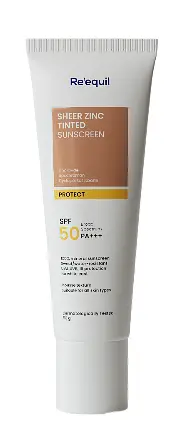 Re’equil Sheer Zinc Tinted Sunscreen SPF 50 (Ingredients Explained)