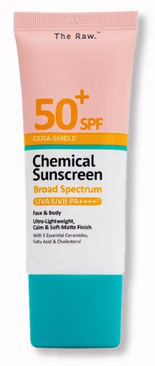 The Raw Cera-Shield Chemical Sunscreen SPF 50+ (Ingredients Explained)