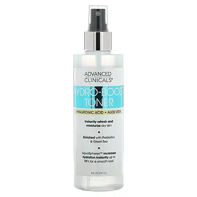 Advanced Clinicals Hydro-Boost Toner Hyaluronic Acid + Aloe Vera