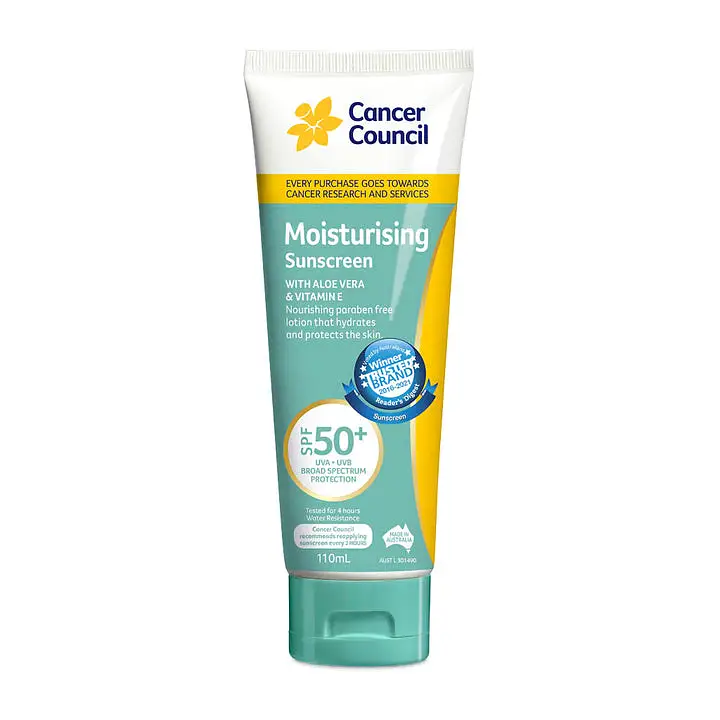 Cancer Council Moisturising Sunscreen SPF 50 (Ingredients Explained)