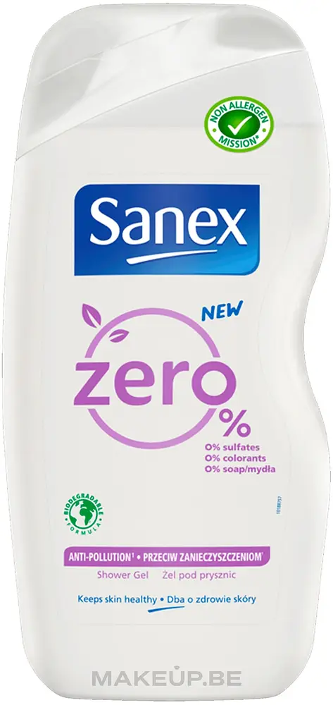 Sanex Zero Anti Pollution Shower Gel (Ingredients Explained)