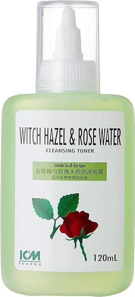 ICM Pharma Witch Hazel & Rose Water Cleansing Toner (Ingredients