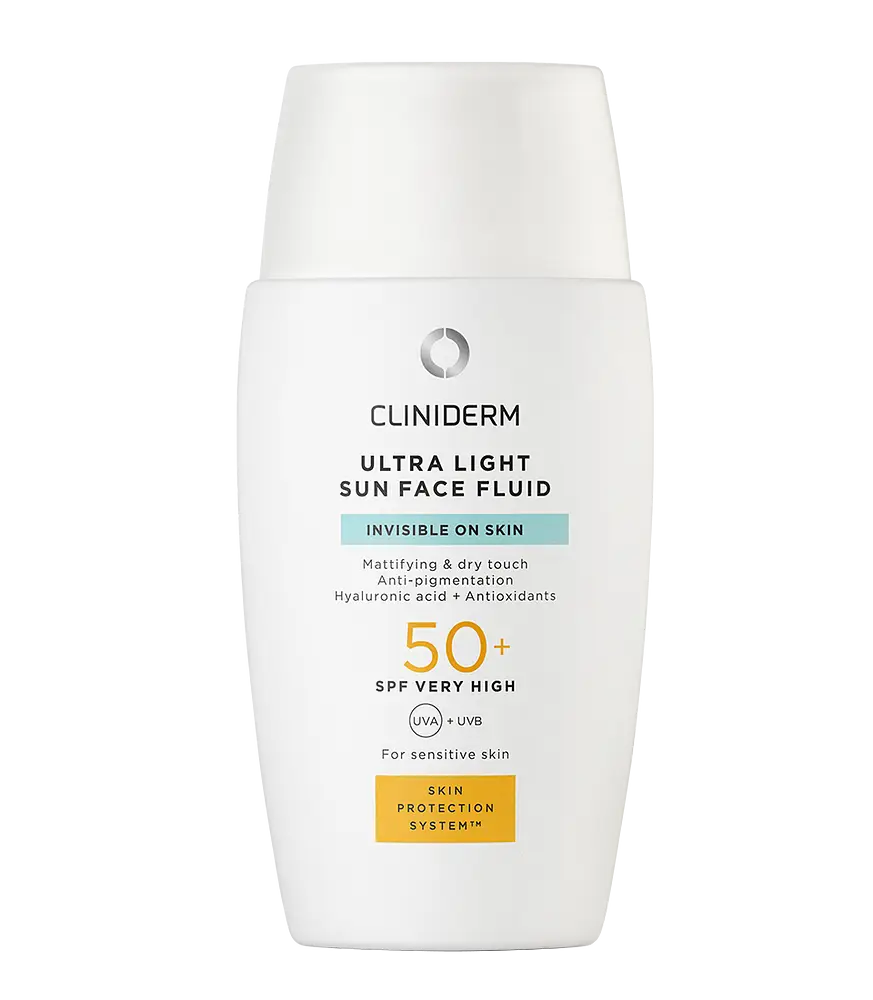 Cliniderm Ultra Light Sun Face Fluid SPF 50+ (Ingredients Explained)
