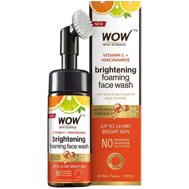 Wow Skin Science Vitamin C & Niacinamide Brightening Foaming Face Wash