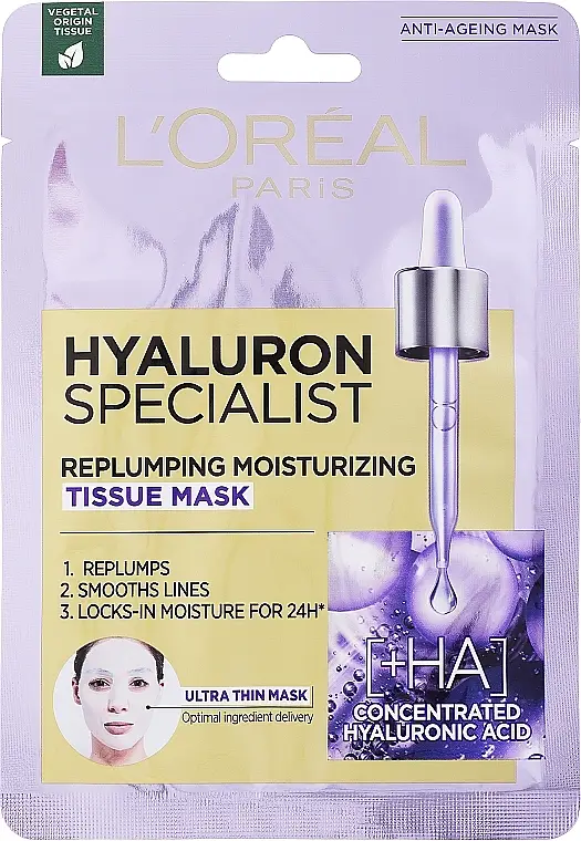 L'Oreal Hyaluron Specialist Replumping Moisturizing Tissue Mask