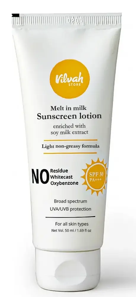 Vilvah Melt-In-Milk Sunscreen SPF 30 (Ingredients Explained)