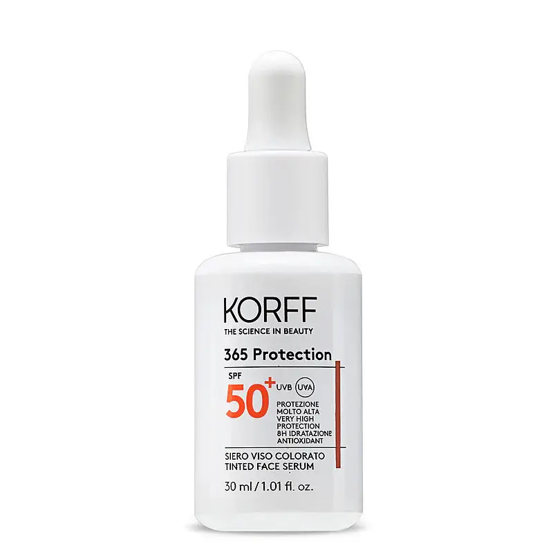 Korff 365 Protection Tinted Face Serum SPF 50+ (Ingredients Explained)