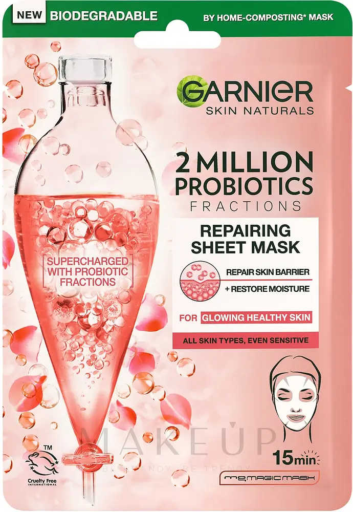 Garnier 2 Million Probiotic Fractions Repairing Face Sheet Mask