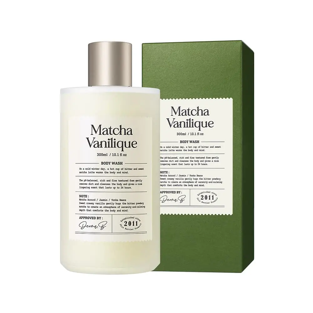 Derma:B Narrative Body Wash - Matcha Vanilique (Ingredients Explained)