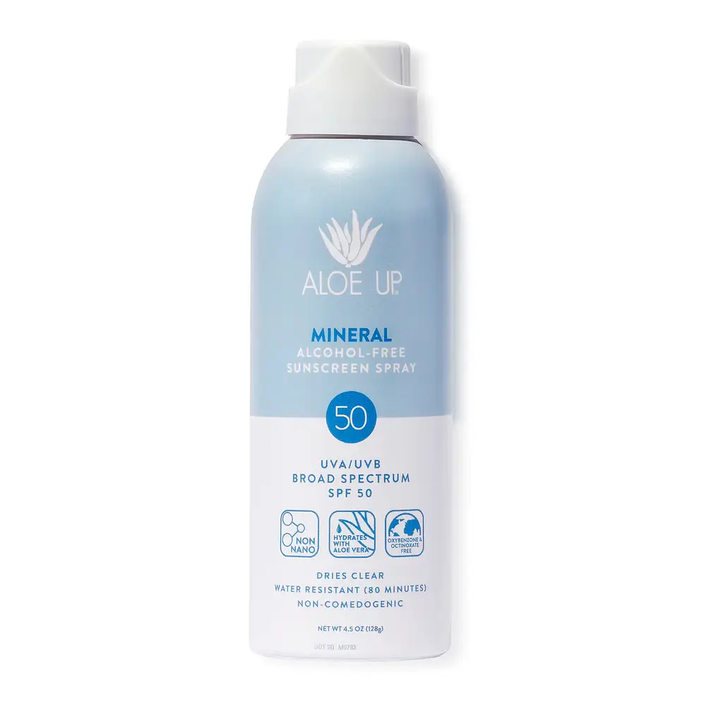 Aloe Up Mineral SPF 50 Continuous Spray Sunscreen (Ingredients