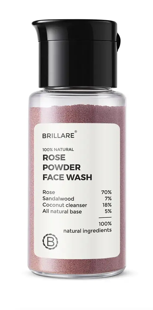 Brillare Rose Powder Face Wash (Ingredients Explained)