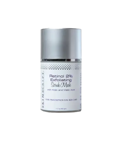 Skin Script Retinol 2% Exfoliating Scrub/Mask (Ingredients Explained)