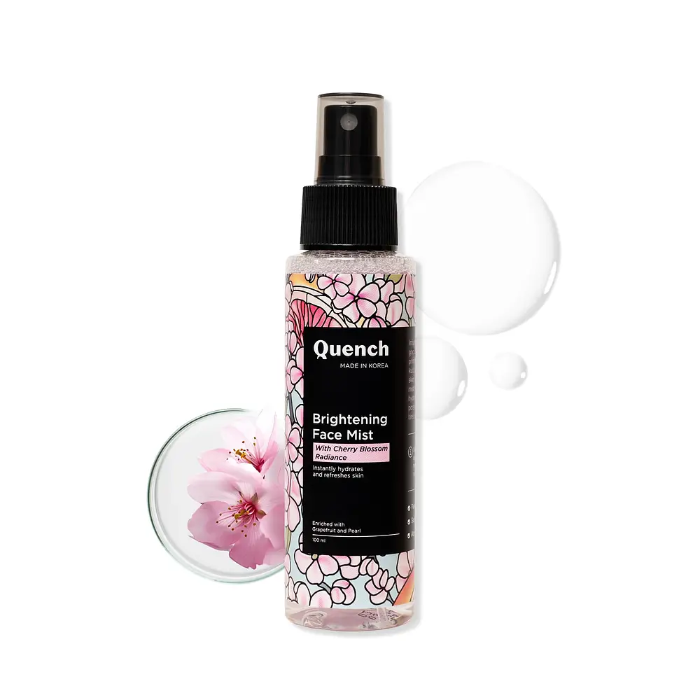 Quench Botanics Brightening Face Mist Toner With Cherry Blossom