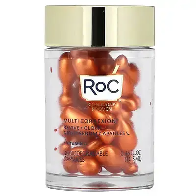RoC Multi Correxion Revive + Glow Night Serum Capsules (Ingredients