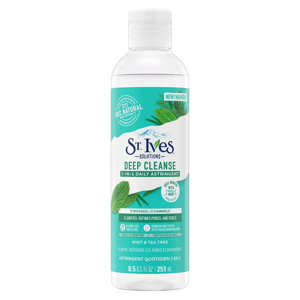 St. Ives Deep Cleanse 3-in-1 Daily Astringent (Ingredients Explained)