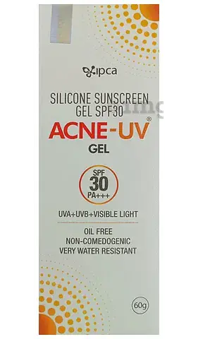 Ipca Acne-UV Silicone Sunscreen Gel SPF 30 (Ingredients Explained)