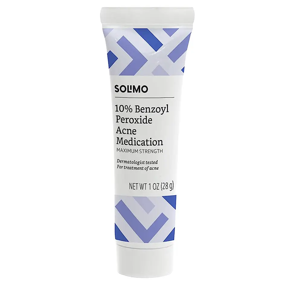 Solimo 10% Benzoyl Peroxide Acne Medication (Ingredients Explained)