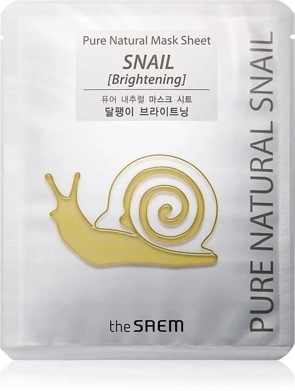 The Saem Pure Natural Mask Sheet - Snail Brightening (Ingredients