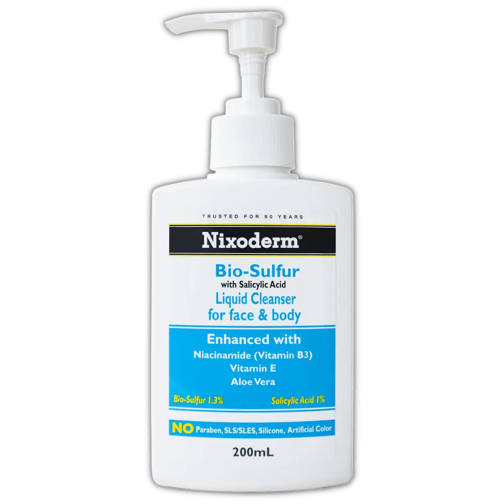 Nixoderm Bio Sulfur Liquid Cleanser Ingredients Explained