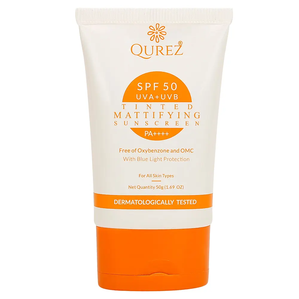 Qurez Mattifying Tinted Sunscreen SPF 50 PA++++ (Ingredients