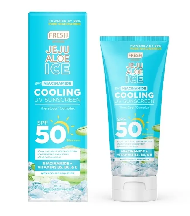 Fresh Skinlab Jeju Aloe Ice 3 In 1 Niacinamide Cooling UV Sunscreen