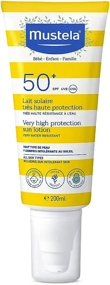 Mustela Very High Protection Sun Lotion SPF 50+ (Ingredients
