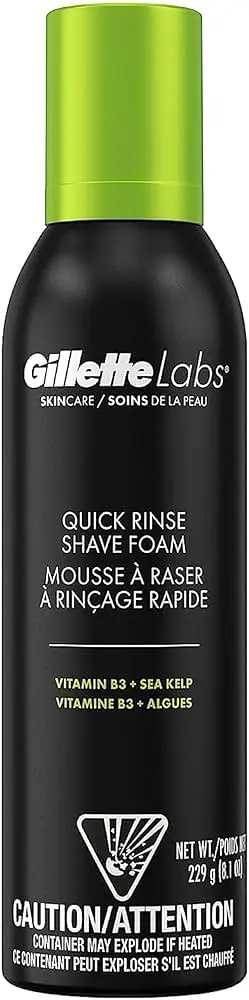 Gillette Labs Quick Rinse Shave Foam (Ingredients Explained)