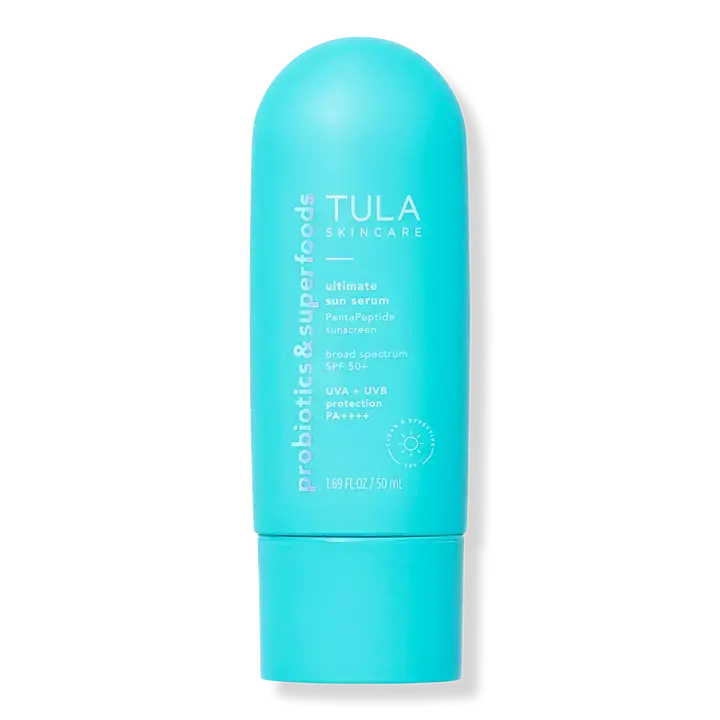 Tula Skincare Ultimate Sun Serum PentaPeptide Sunscreen SPF 50