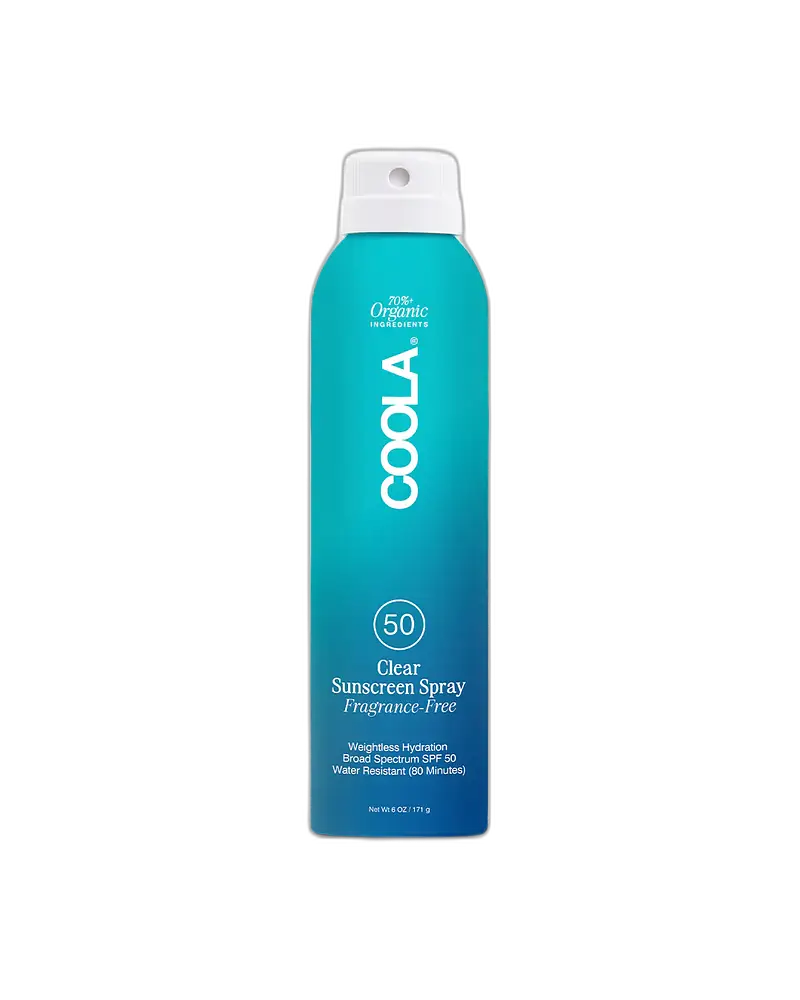 COOLA Classic Body SPF 50 Fragrance Free Sunscreen Spray (Ingredients