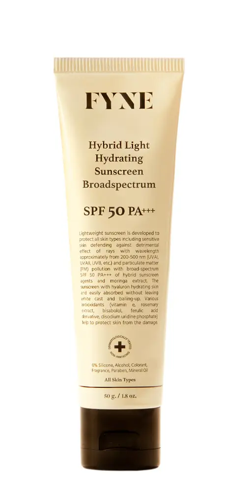 Fyne Hybrid Light Hydrating Sunscreen Broadspectrum SPF 50
