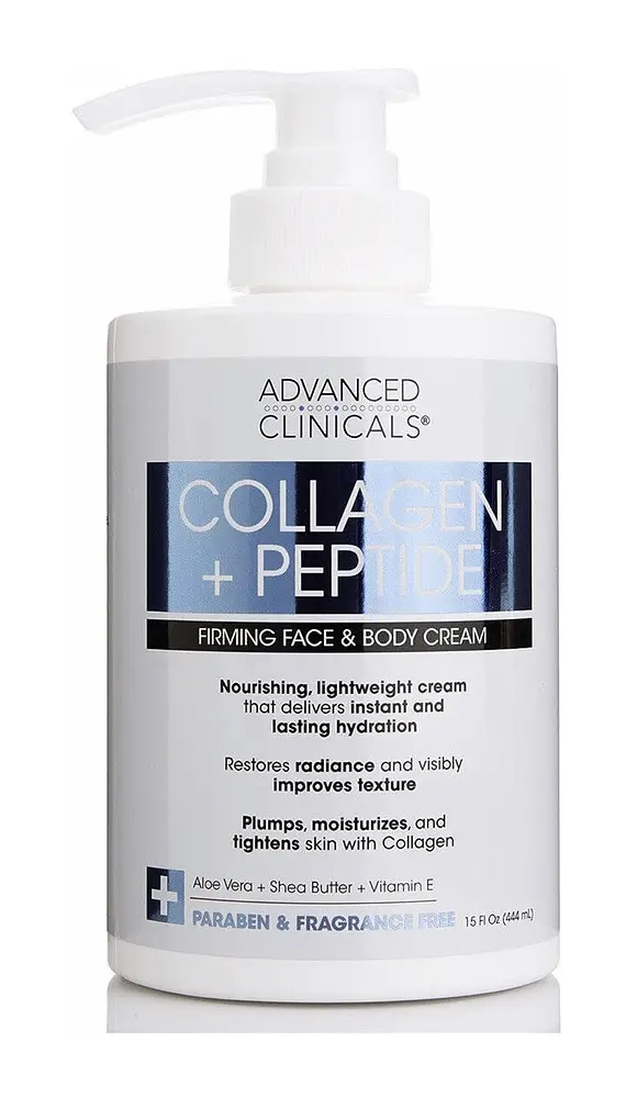 Advanced Clinicals Collagen Lotion + Peptide Cream (Ingredients